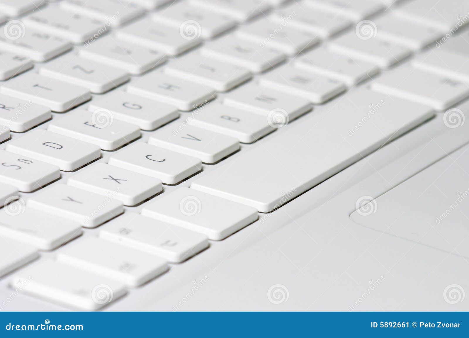 Closeup of white keyboard stock image. Image of data, wired - 5892661