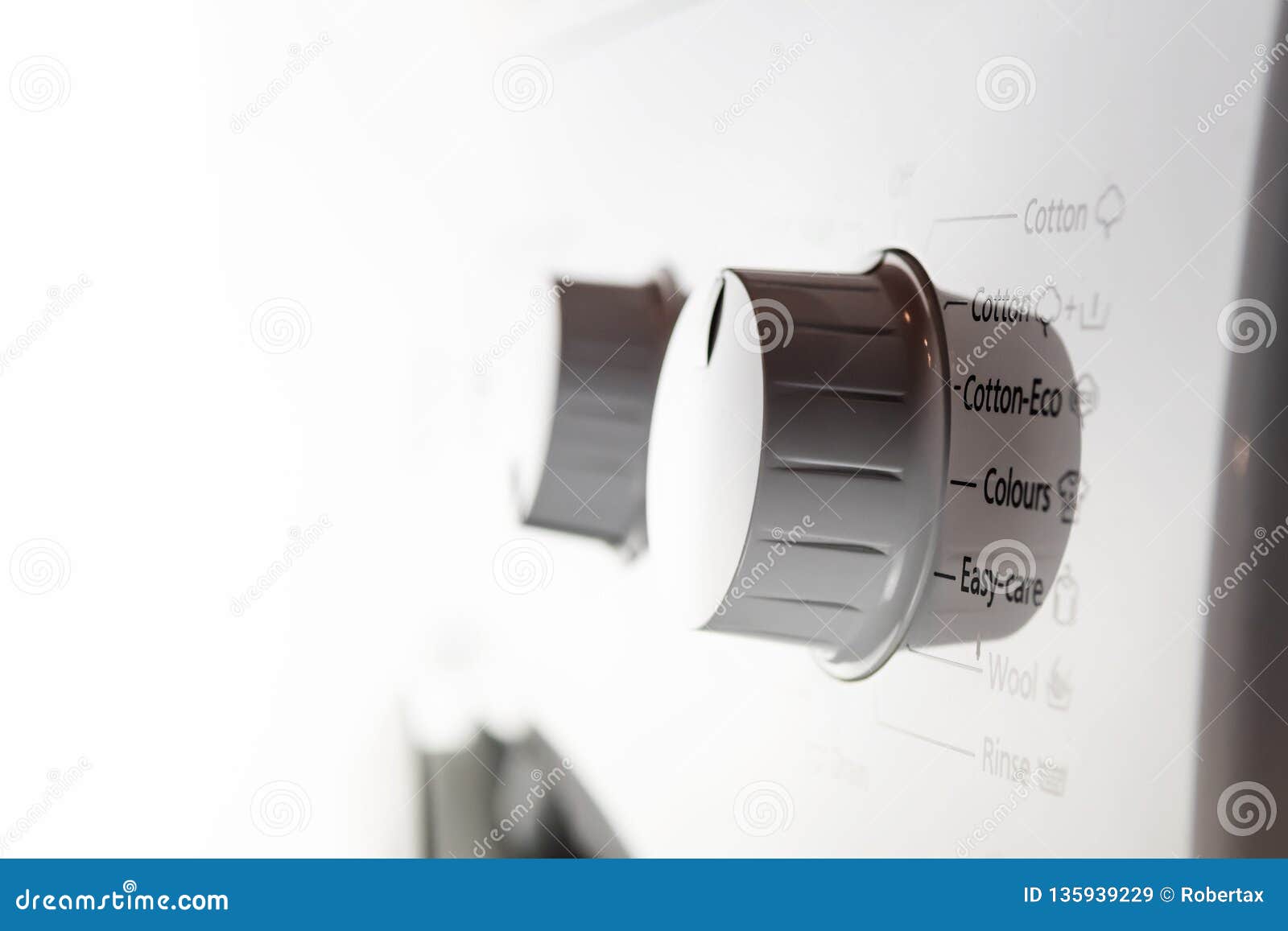 Closeup of Washing Machine Control Panel Dials and Buttons Stock Image ...