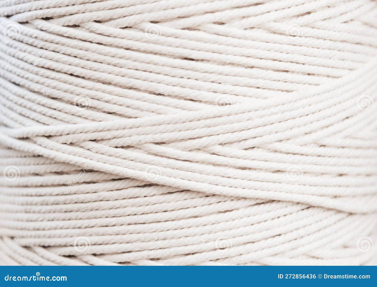 Closeup of a White String Rope on a White Background, Perfect for ...