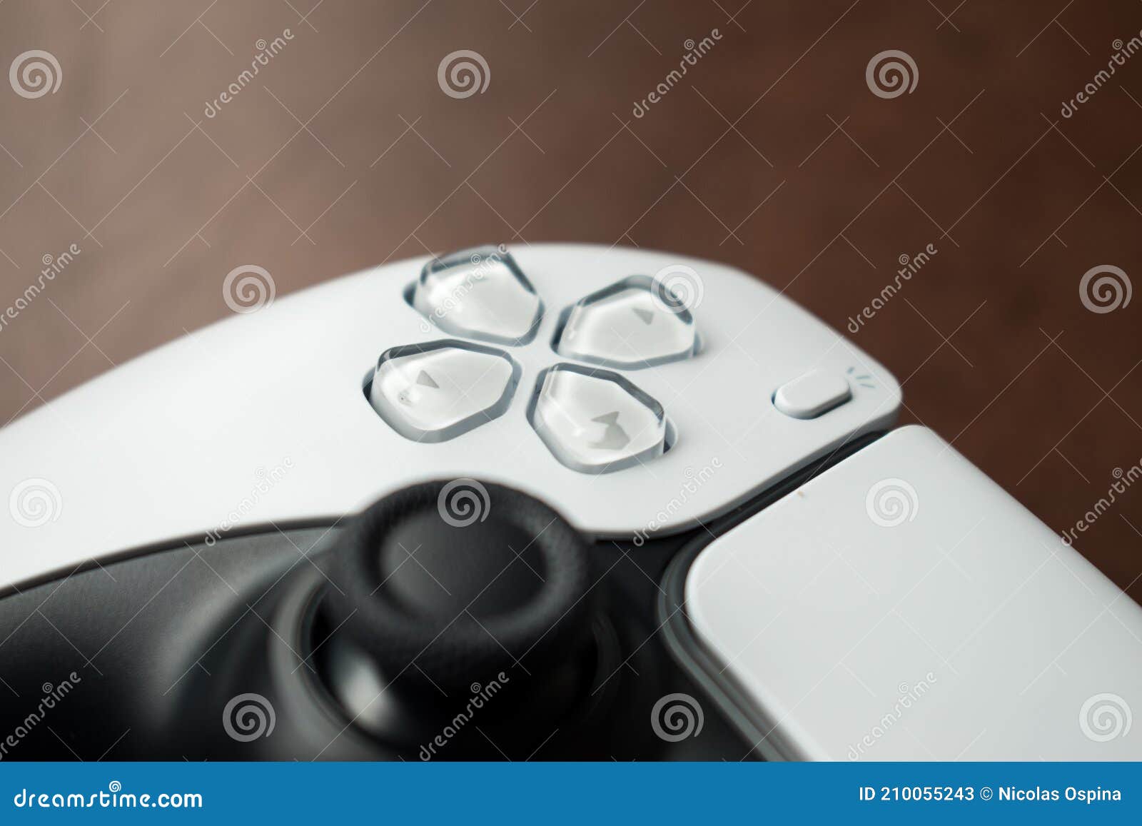 Closeup of a White Video Games Controller Stock Image - Image of ...