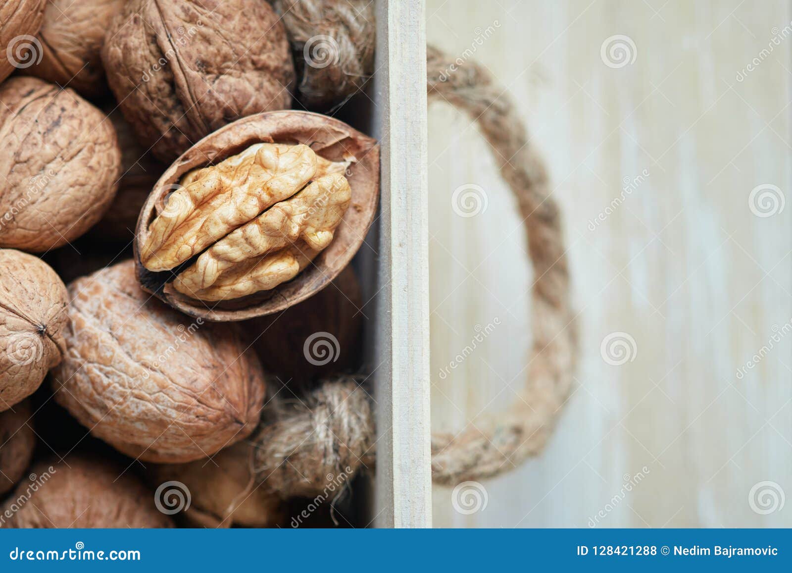 Whole walnuts in shell stock photo. Image of brown, copy - 128421288