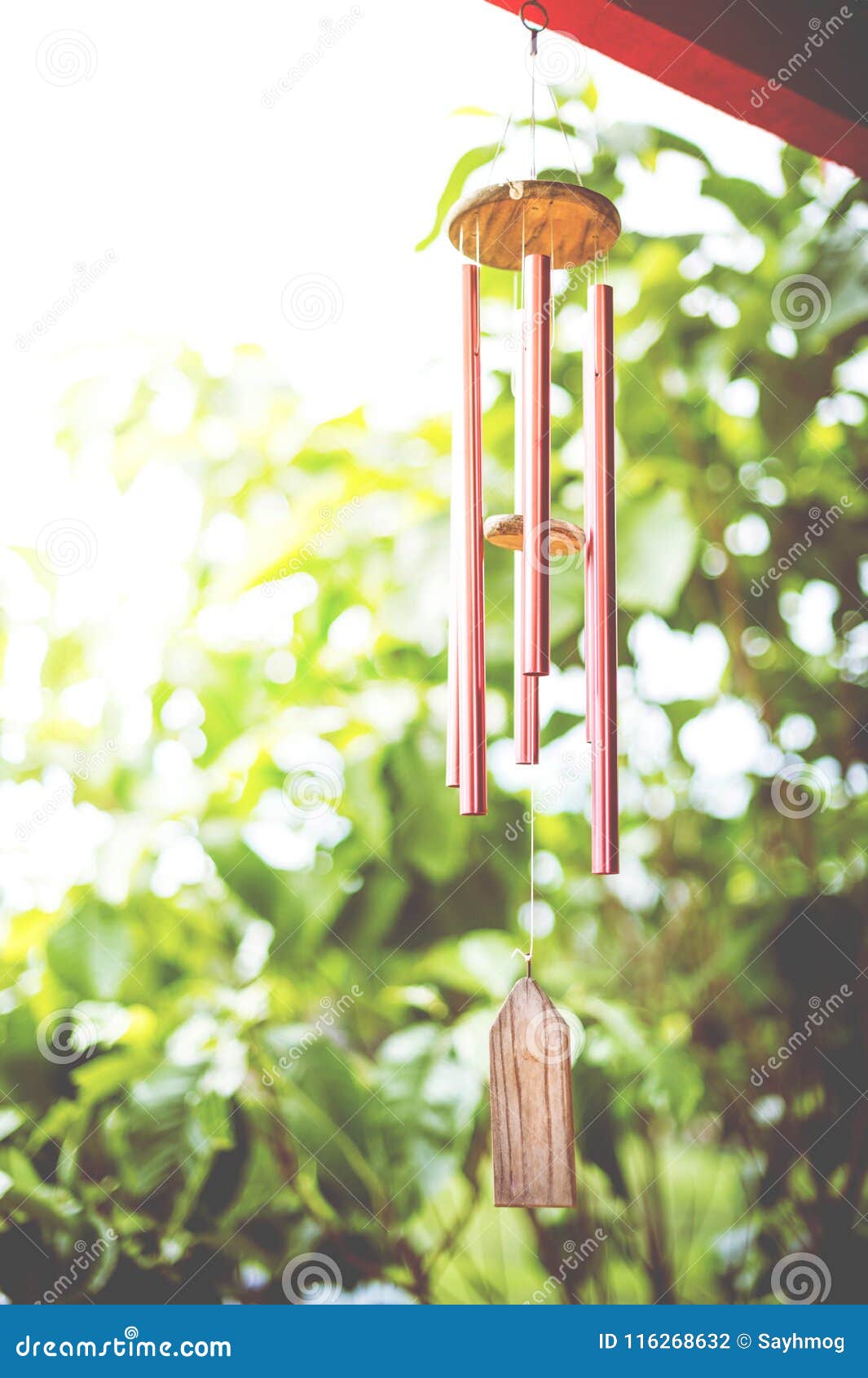 Closeup of Wind Chime stock photo. Image of outside - 116268632