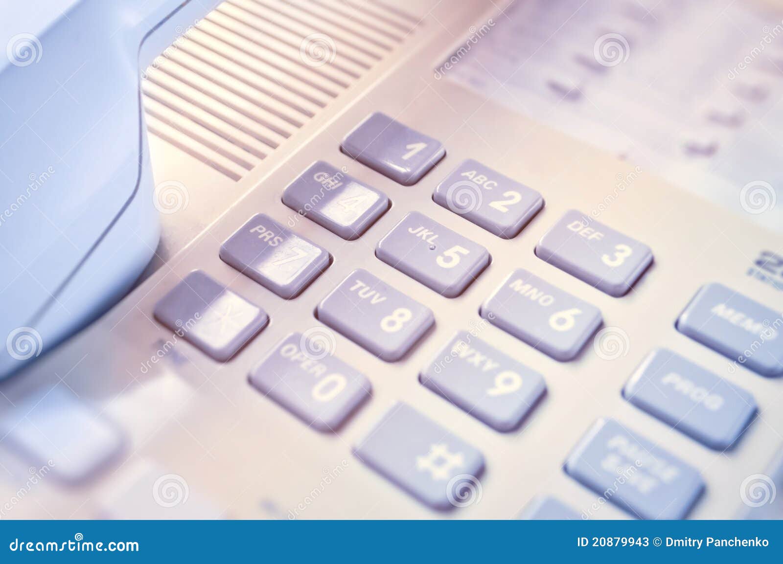 This is Closeup of Wired Desktop Telephone Stock Image - Image of ...