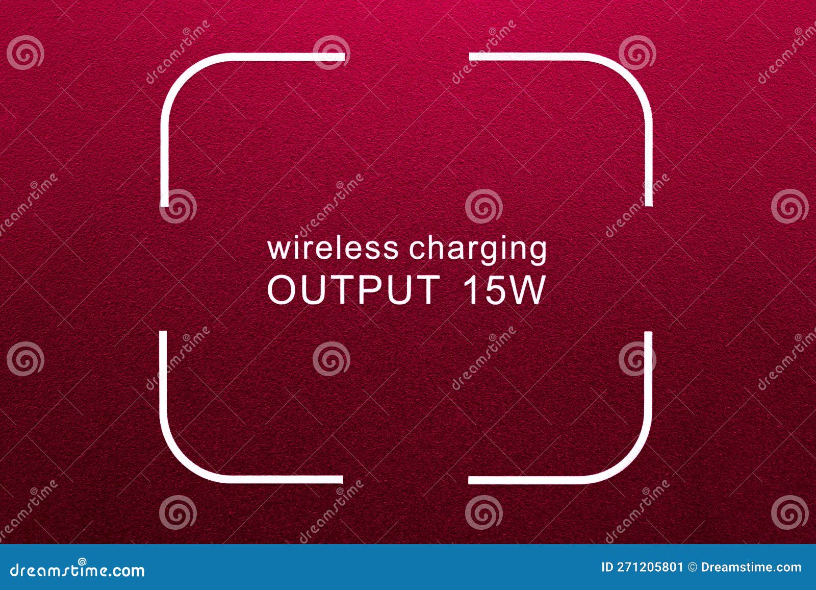 Closeup of Wireless Charging Output 15W Stock Image - Image of ...