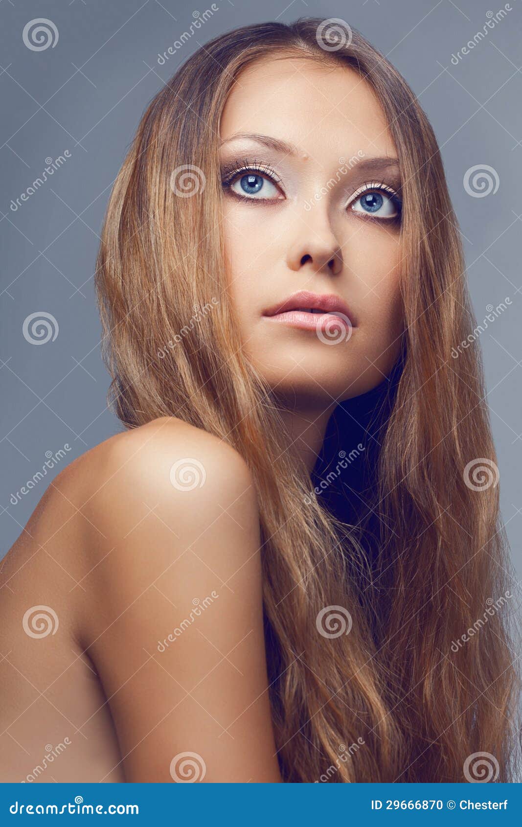 Closeup Woman Face Portrait Stock Photo - Image of caucasian, face ...