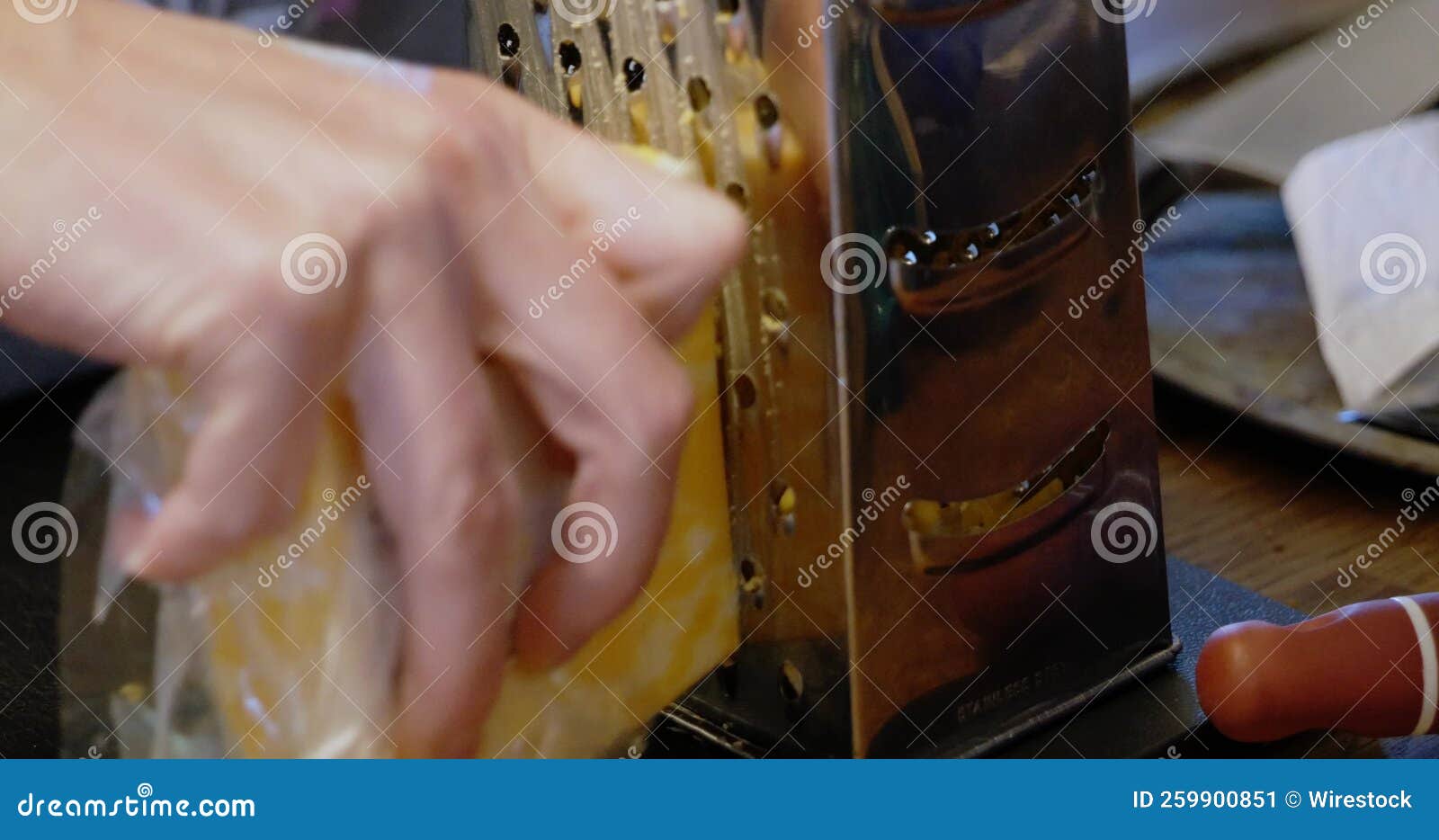Closeup of the Woman S Hand Grating Cheese. Stock Video - Video of ...