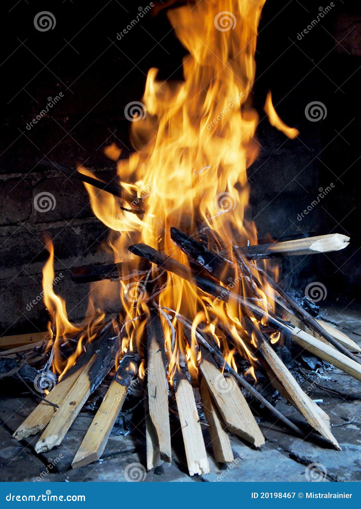 Closeup of Wood Fire for Barbecue Stock Image - Image of arsenist ...