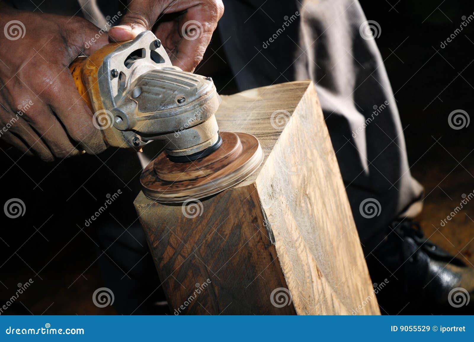 Closeup of wood sanding stock image. Image of work, wood - 9055529