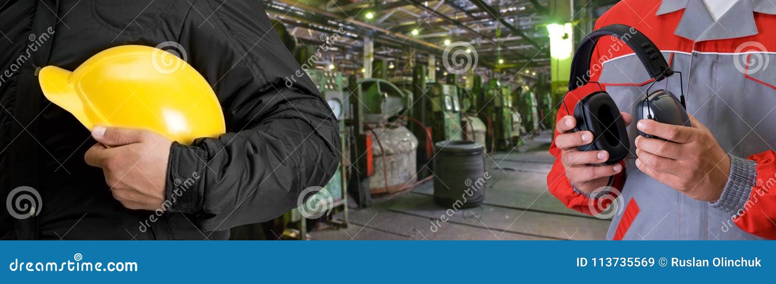 Workers in Manufacturing Plant Stock Image - Image of industry ...