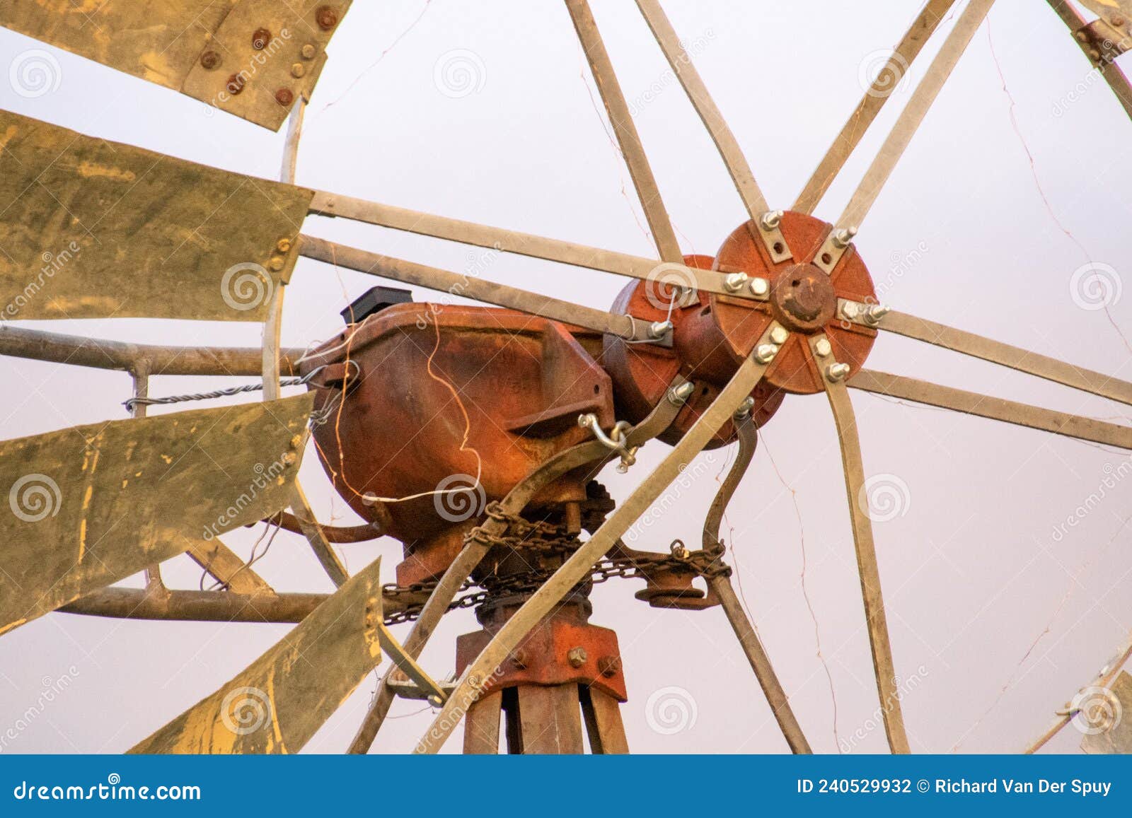 Closeup of the Working Parts of a Windmill Stock Photo - Image of ...
