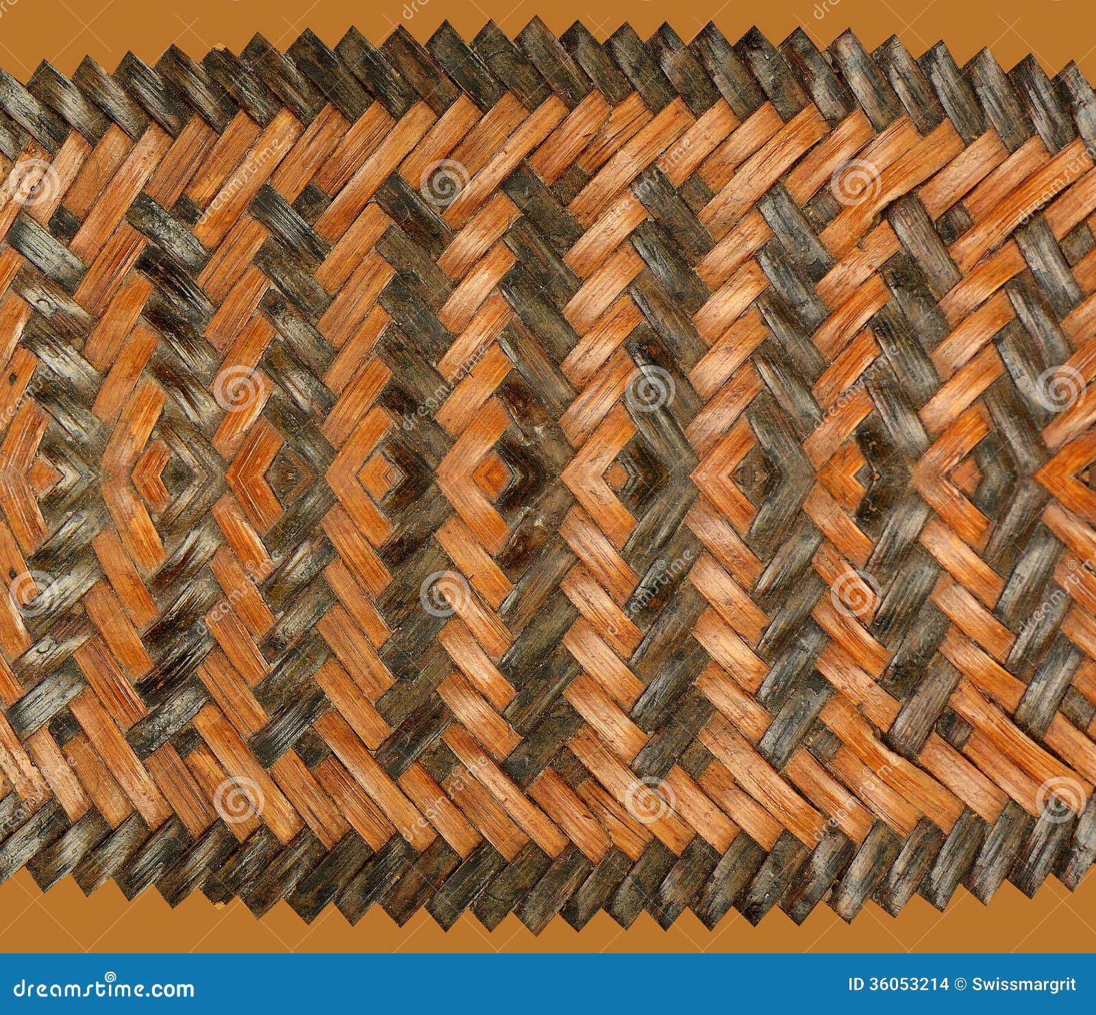 Closeup of Woven Wood Pattern Stock Photo - Image of design, material ...