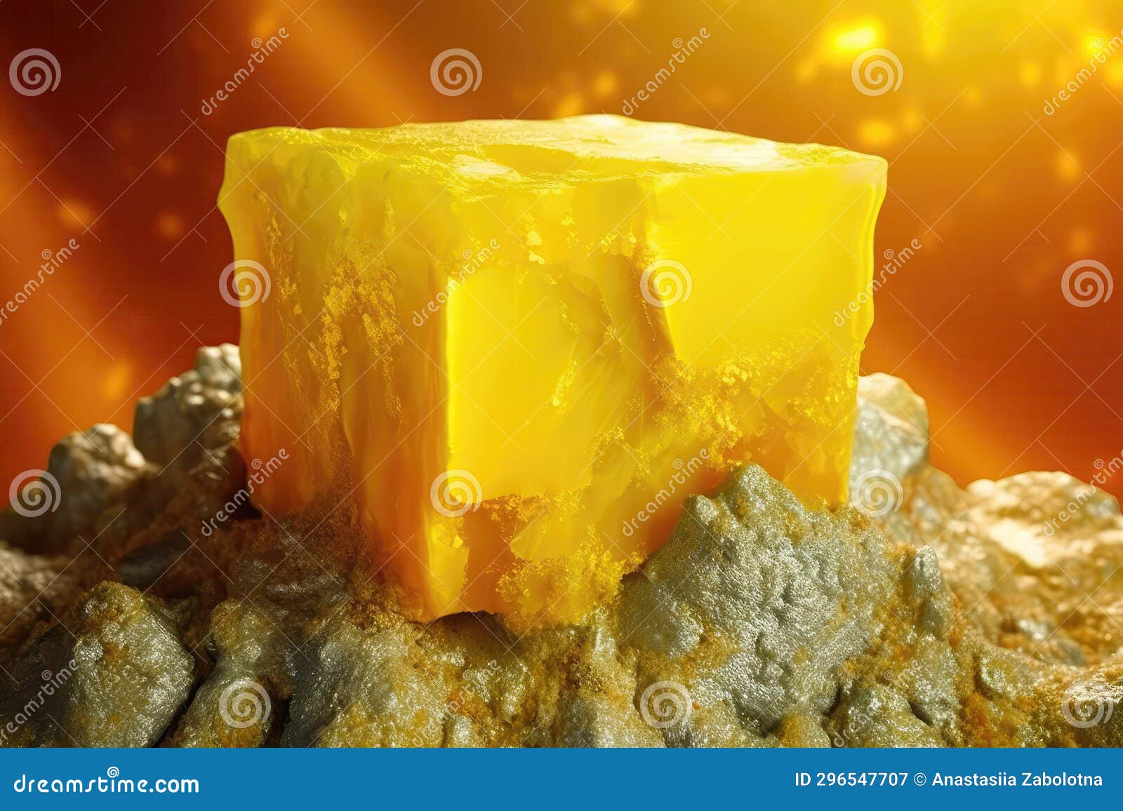 Closeup of Yellowcake, the Concentrated Form of Processed Uranium ...