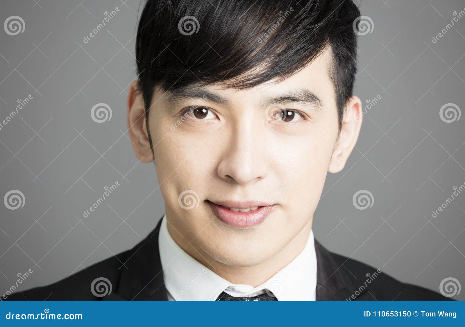 Closeup Young Asian Man Face Stock Photo - Image of expression, asian ...