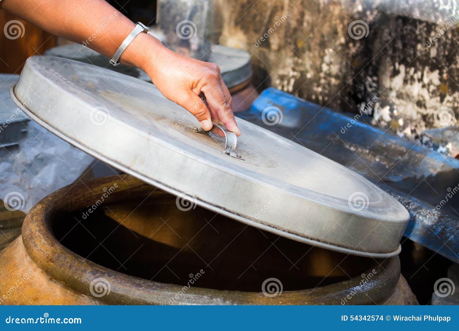 Closeup on Young Opening Jar Stock Photo - Image of wheel, food: 54342574