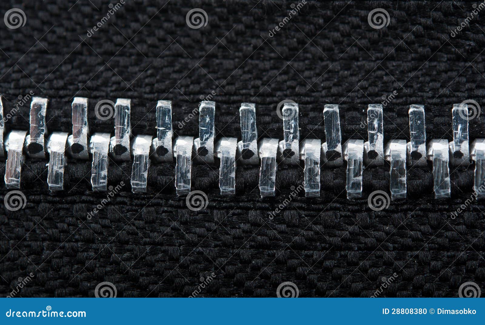 Closeup of zipper stock photo. Image of dividing, separation - 28808380
