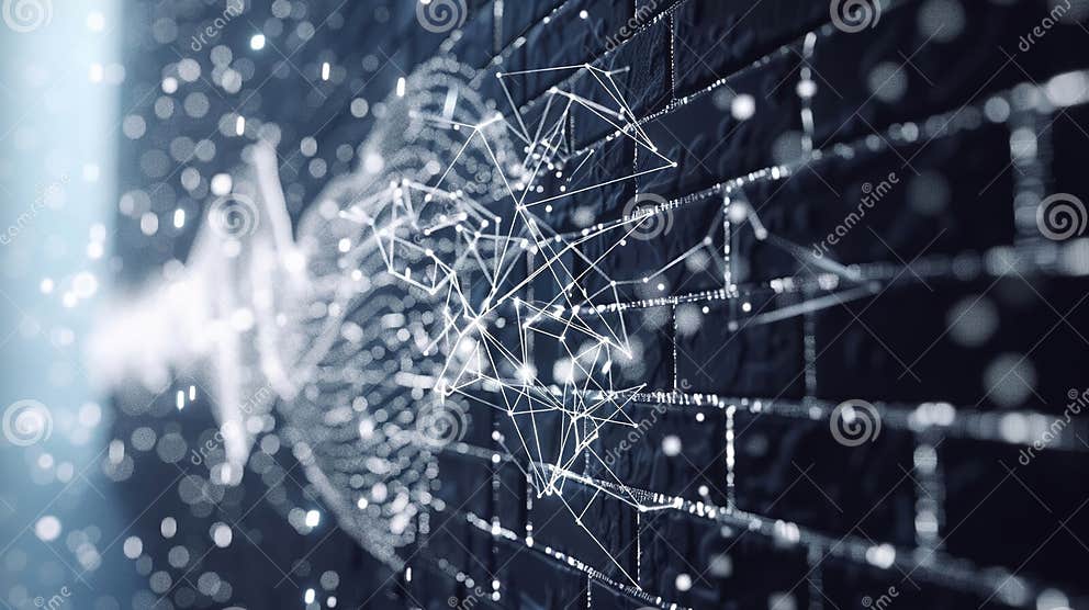 CloseupA Powerful Wireframe Mesh Rendering of a Musical Performance ...