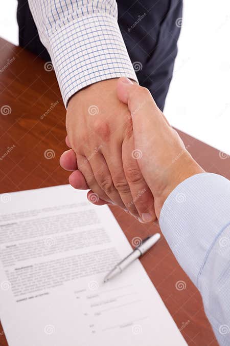 Closing the contract stock image. Image of friendly, agreement - 11385673