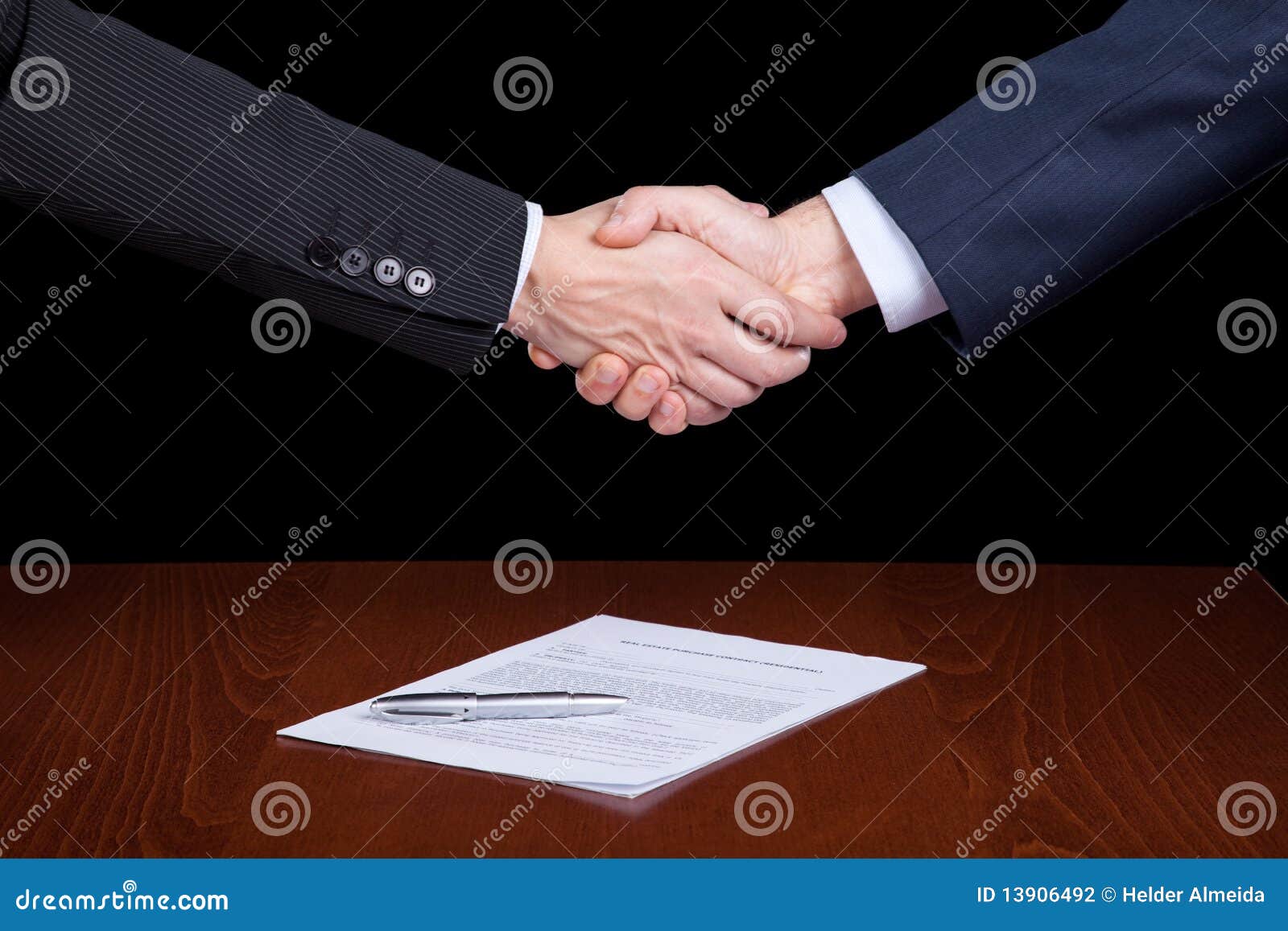 Closing the contract stock photo. Image of formal, handshake - 13906492