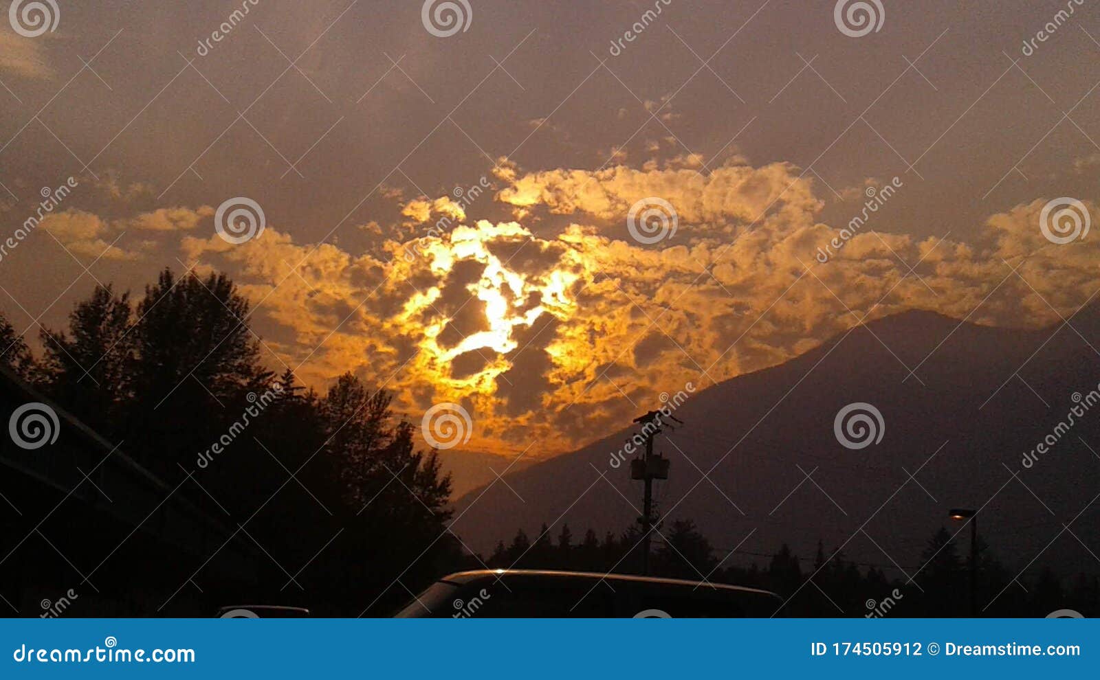 Closing day of light stock photo. Image of moutains - 174505912