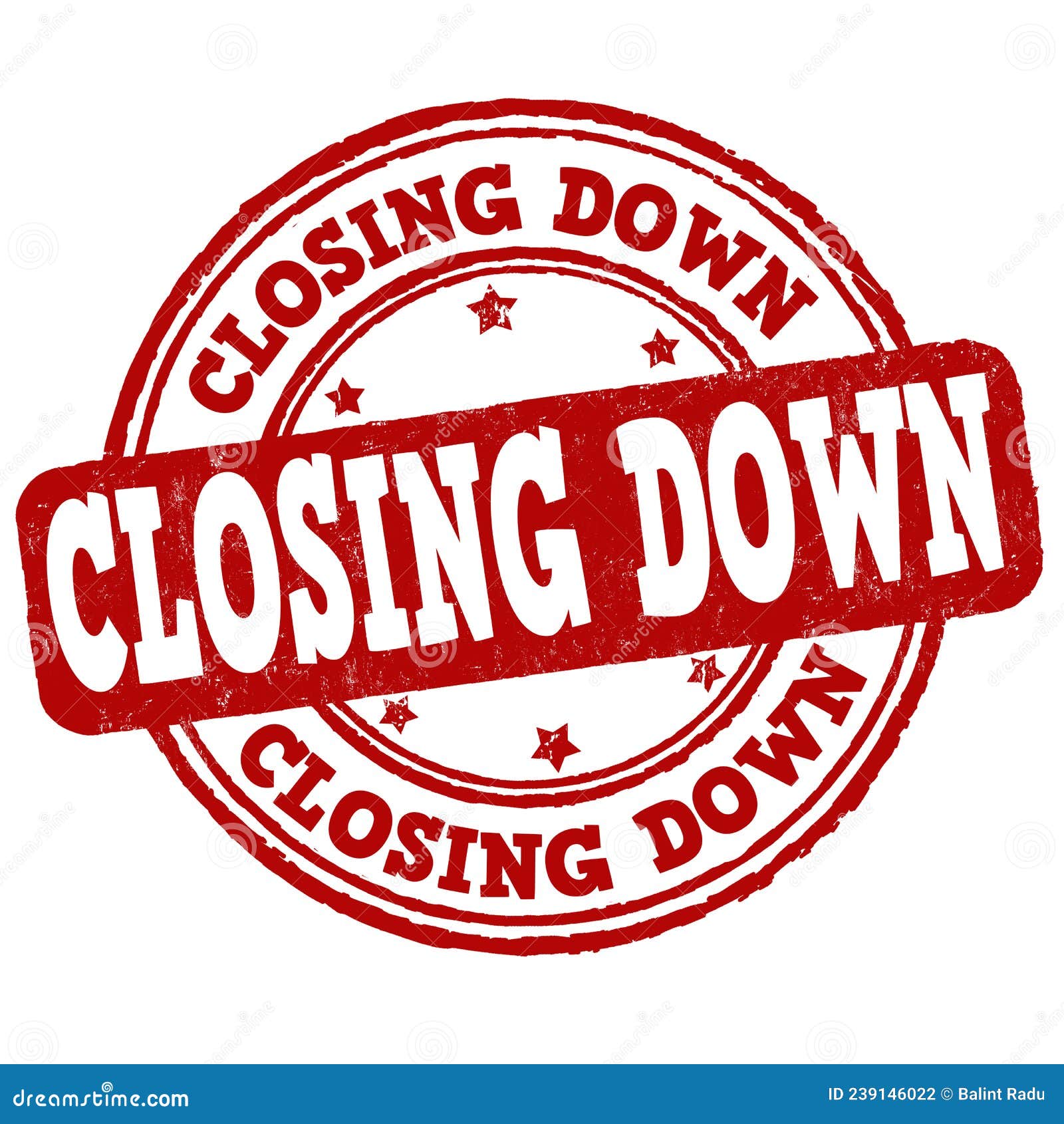 Closing Down Grunge Rubber Stamp Stock Vector - Illustration of sell ...