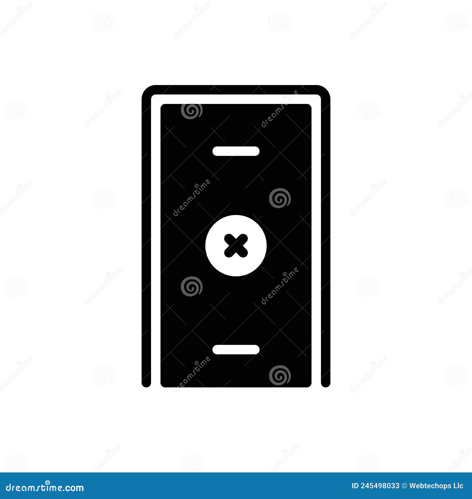 Black Solid Icon for Closing, Door and Entrance Stock Vector ...