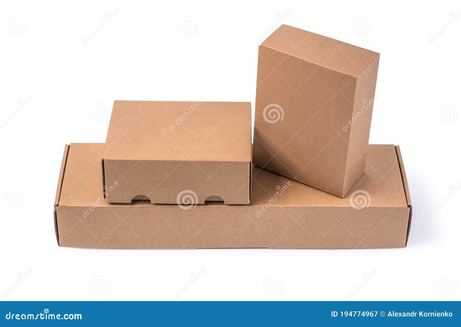Closing a Stack of Cardboard Boxes Stock Image - Image of distribution ...