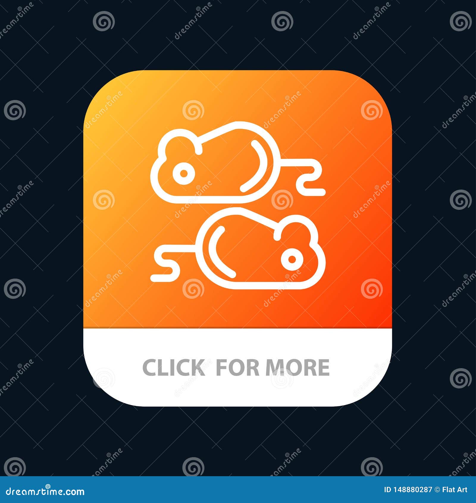 Closing, Testing, Test, Closing Test Mobile App Button. Android and IOS ...