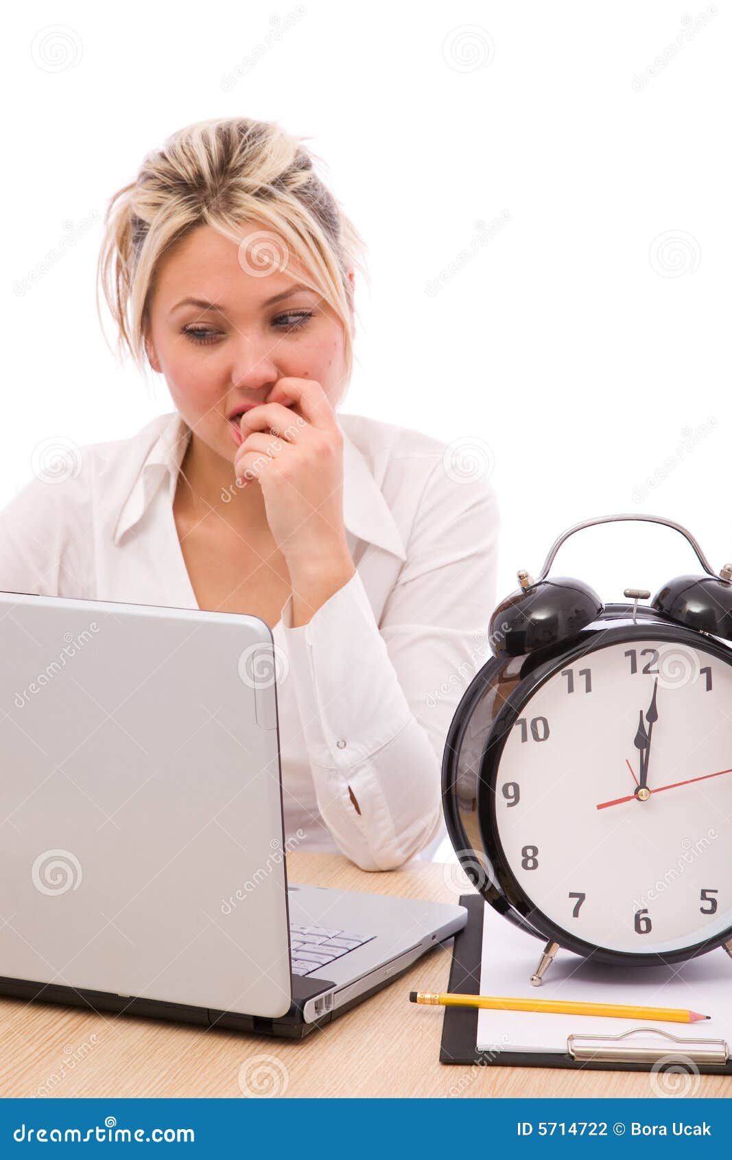 Closing to deadline stock photo. Image of businesswoman - 5714722