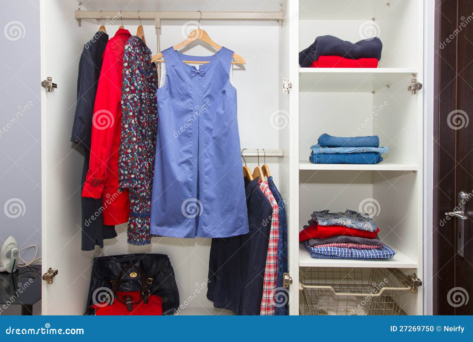 Closing in wardrobe stock photo. Image of female, color - 27269750