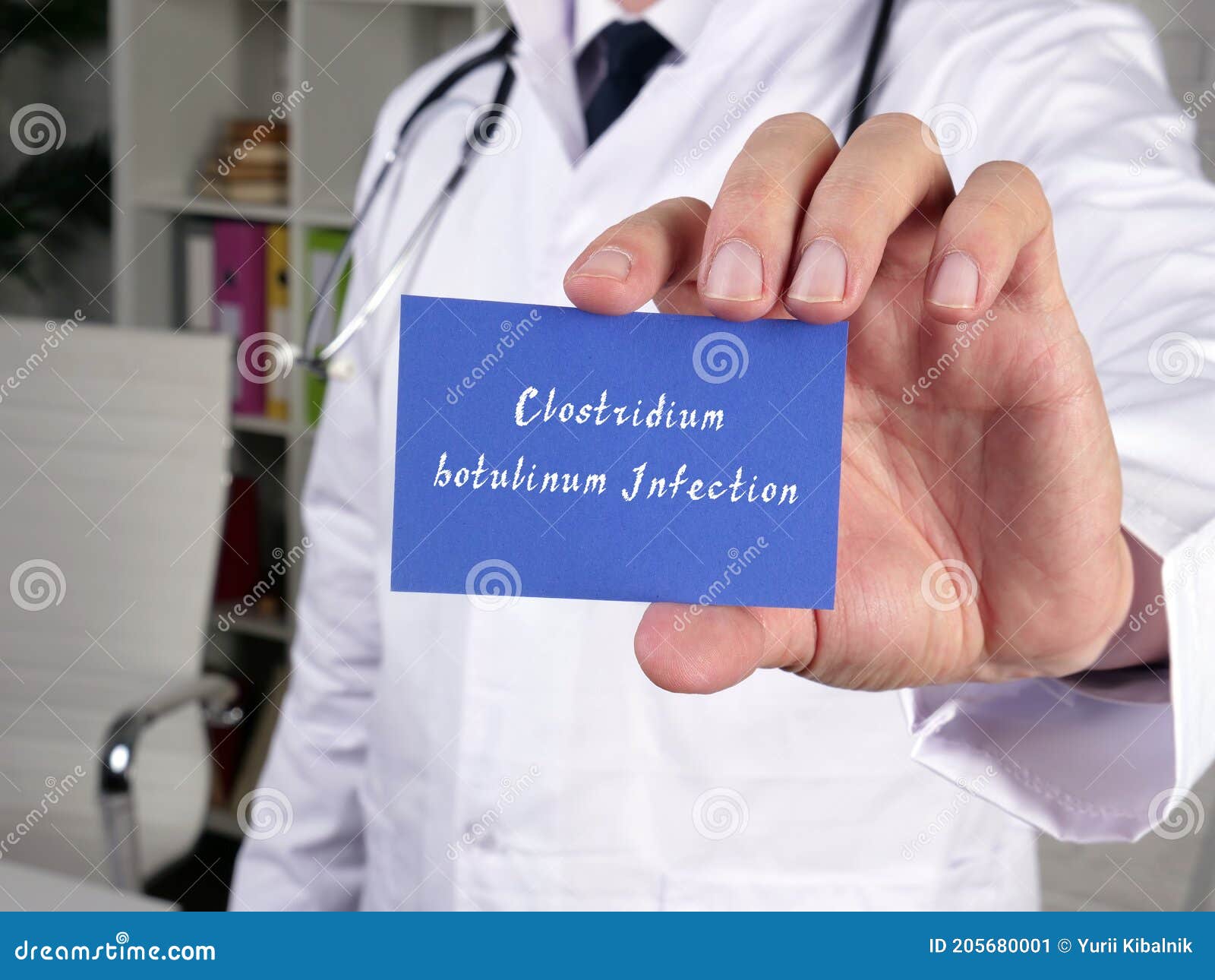 Clostridium Botulinum Infection Phrase on the Piece of Paper Stock ...