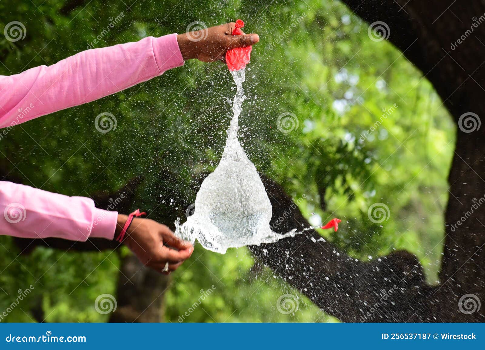 Closup Shot of Water Balloon Explosion Stock Image - Image of balloon ...