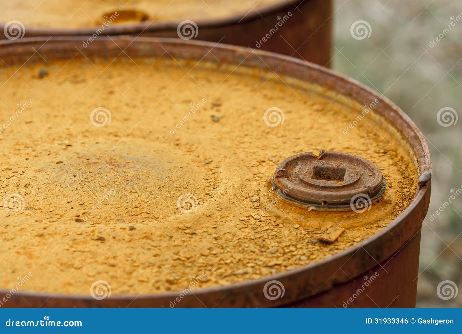 Closure of the Barrel, Rusty Barrel Lid. Stock Photo - Image of tank ...