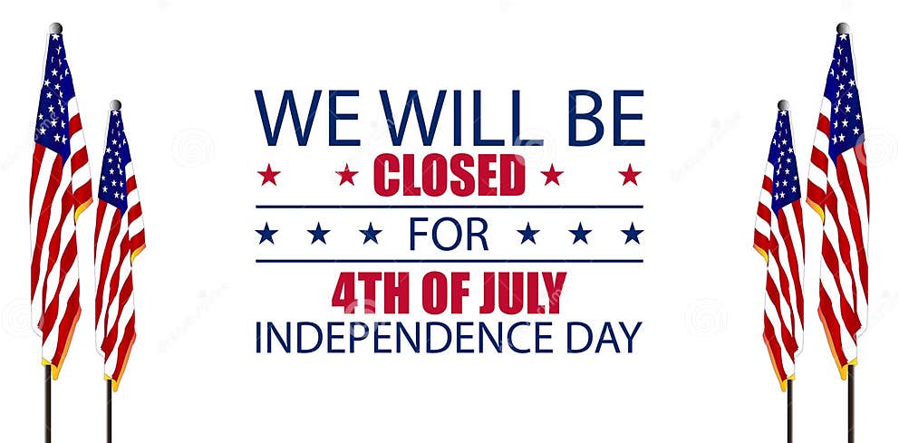 Closure for Independence Day with USA Flag Stock Illustration ...
