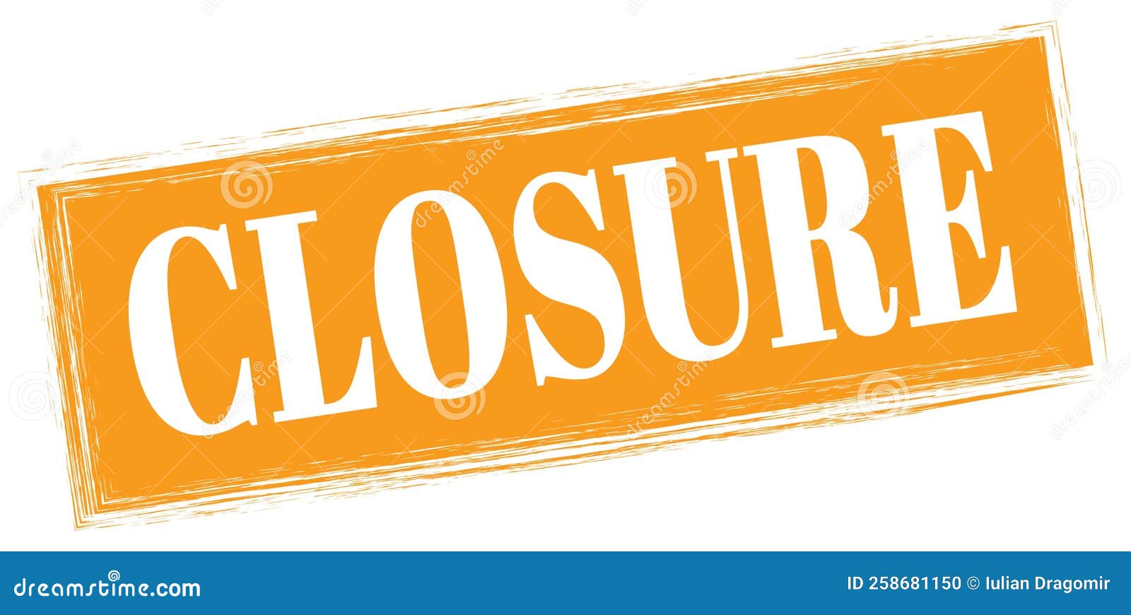 Closure Rectangle And Circle Rubber Stamp Label Sticker Sign Symbol ...