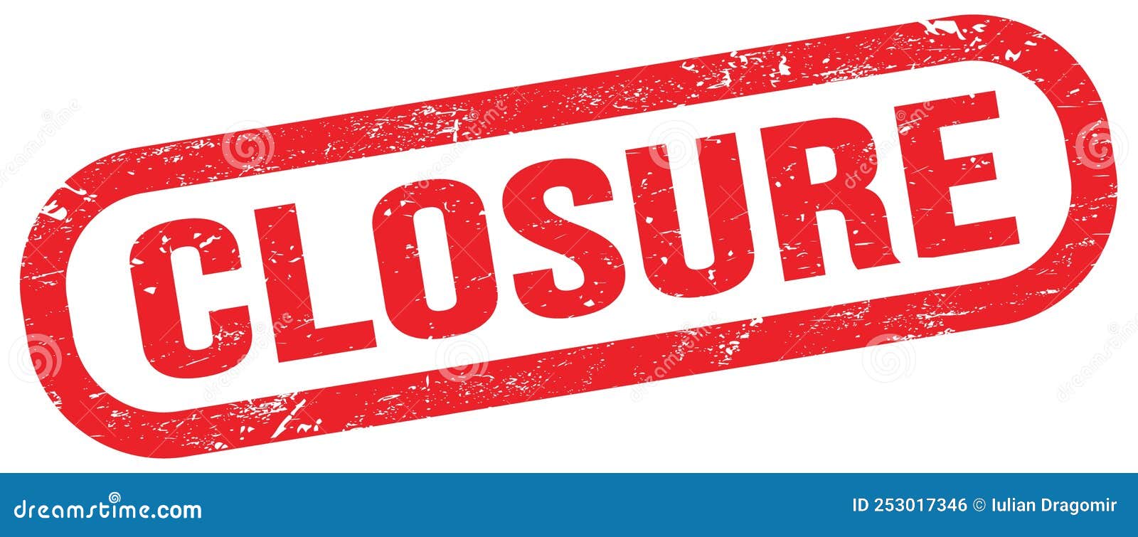 Closure Rectangle And Circle Rubber Stamp Label Sticker Sign Symbol ...