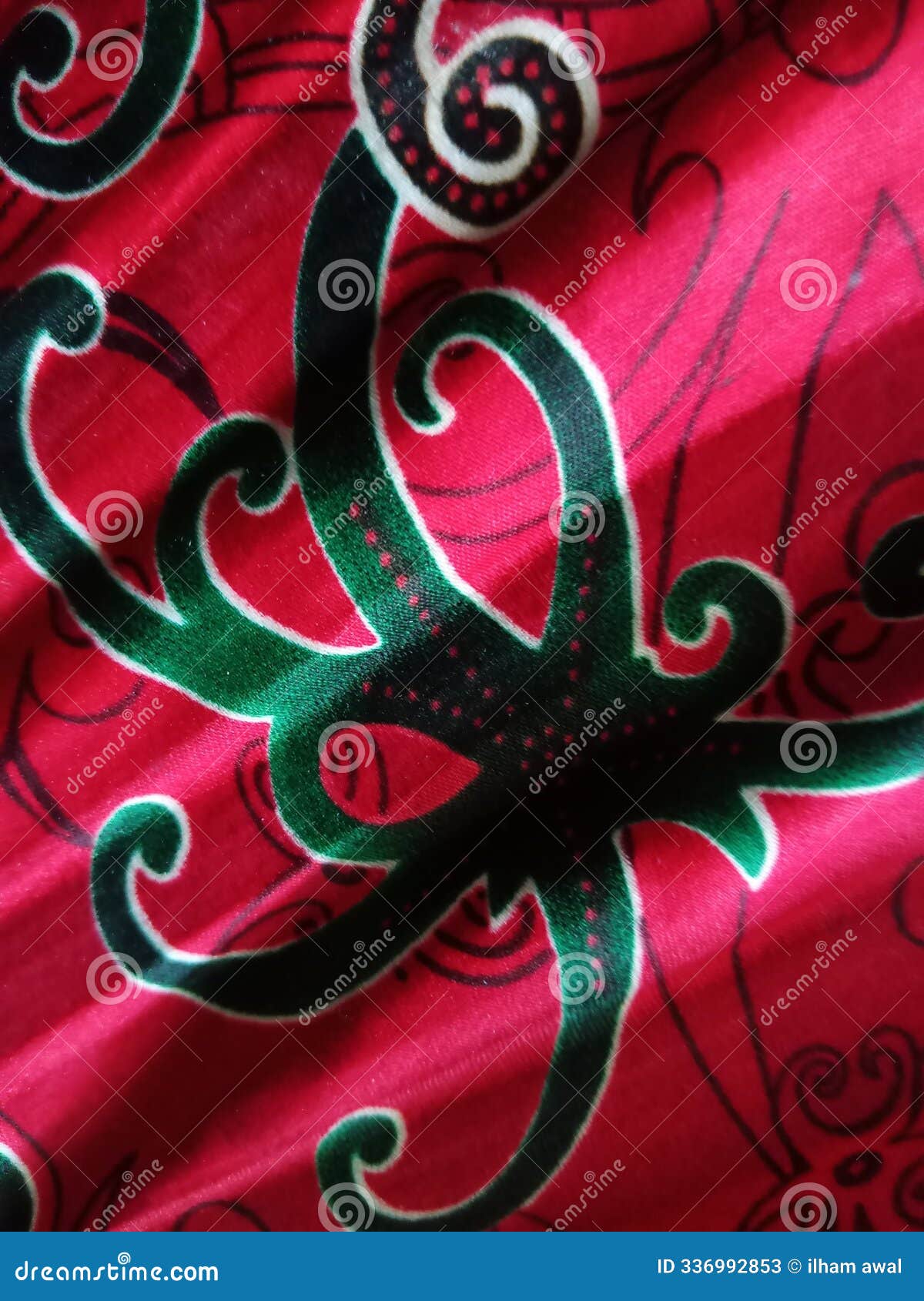 Cloth Batik Fabric Batik Motif Patterned Fabric Stock Image - Image of ...