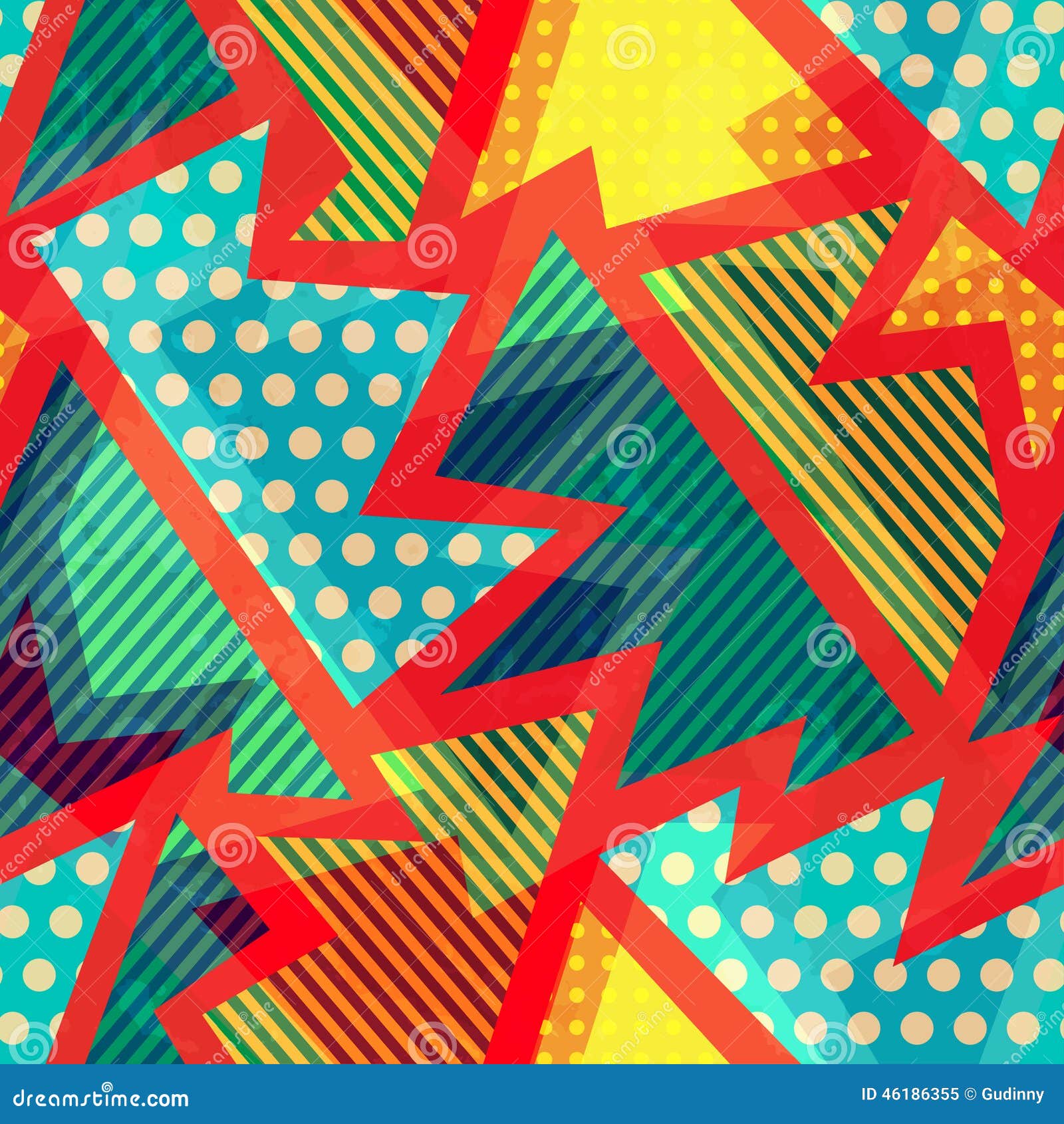 Cloth Bright Seamless Pattern Stock Vector - Illustration of blanket ...