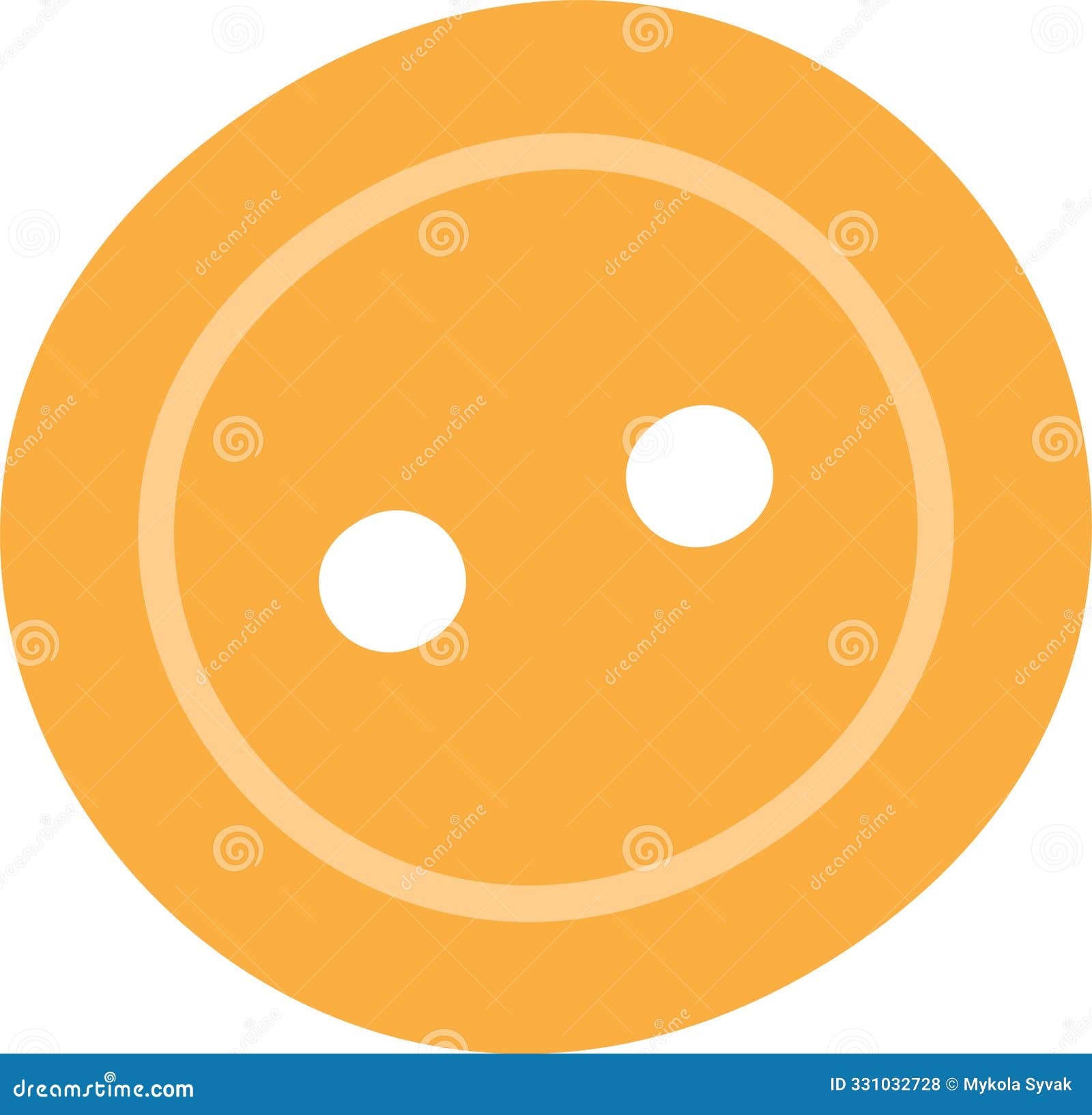 Cloth Button for Sewing stock illustration. Illustration of threads ...