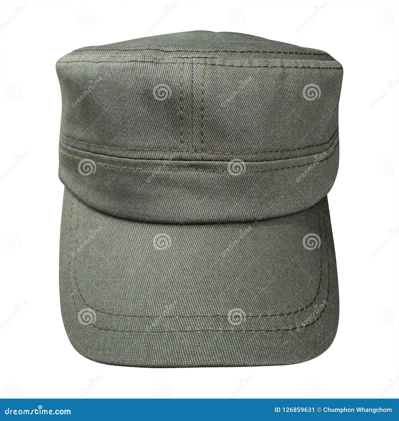 Cloth Cap Isolated on White Background. Baseball Caps in Military Style ... Cloth Cap Isolated on White Background. Baseball Caps in Military Style ...