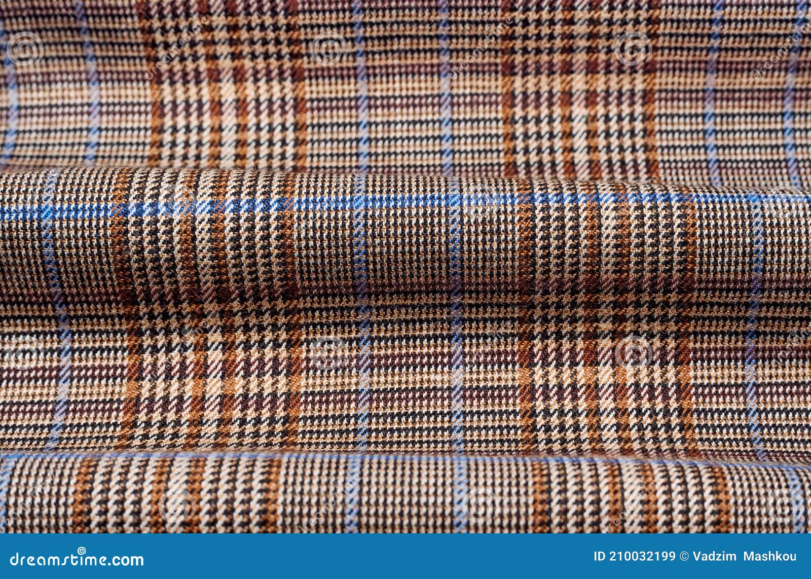 Checkered Pattern on Fabric of Different Colors. Material for Clothing ...