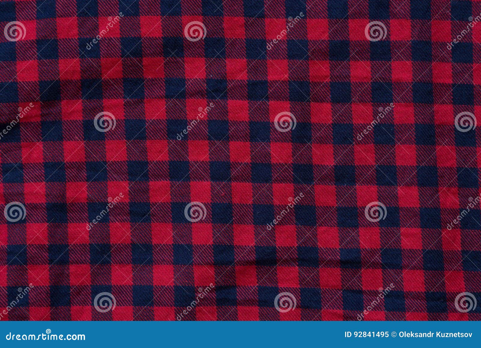 Cloth Checkered Texture with Square Blue and Red Stripes Stock Image ...