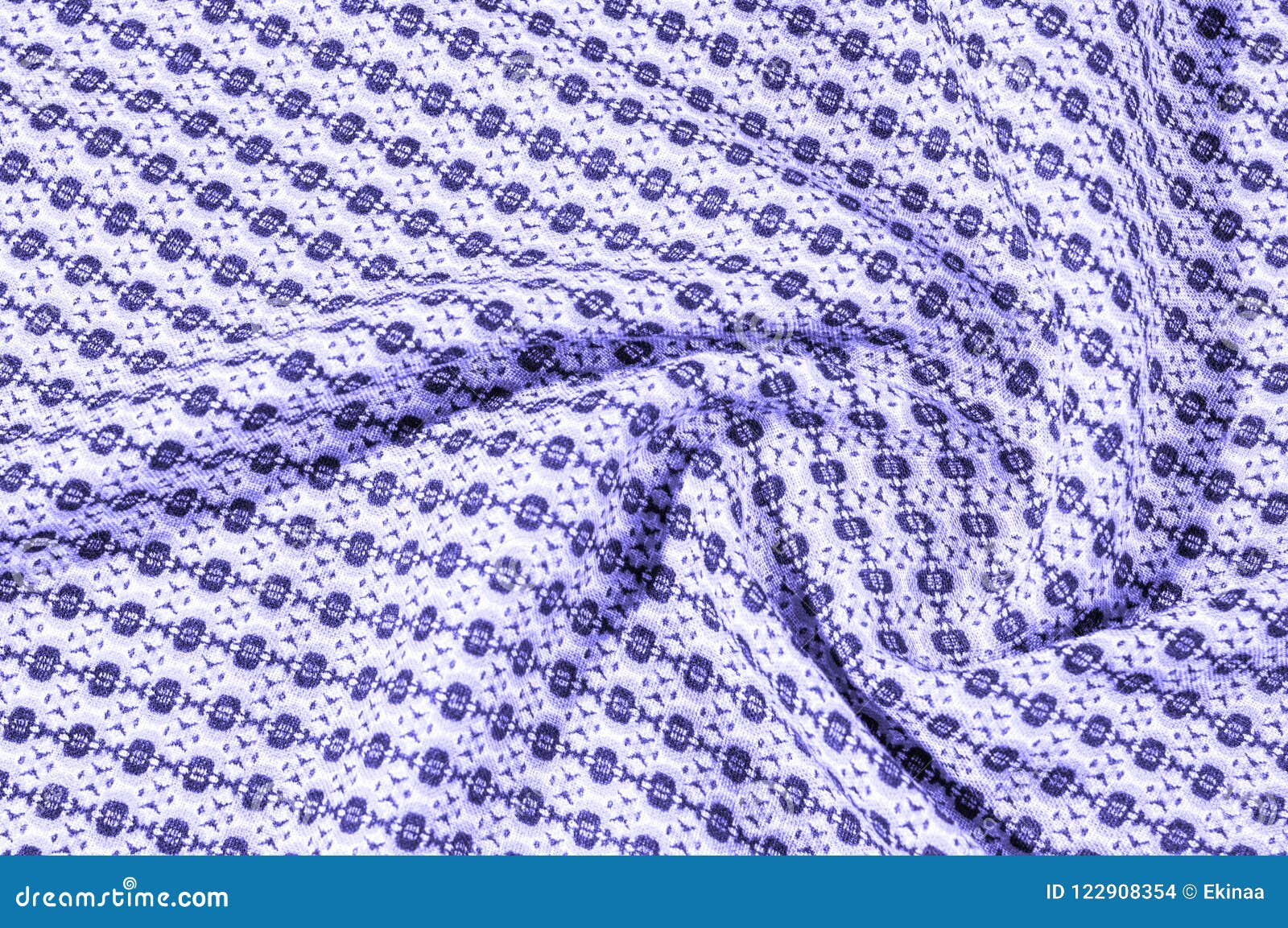 Cloth from Cotton Blue, with a Pattern of Circles. Make Your Spa Stock ...
