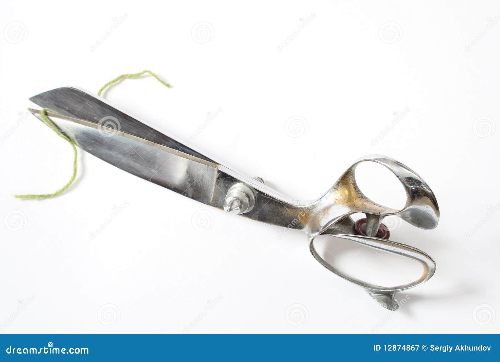 Cloth cutting scissors stock image. Image of equipment - 12874867