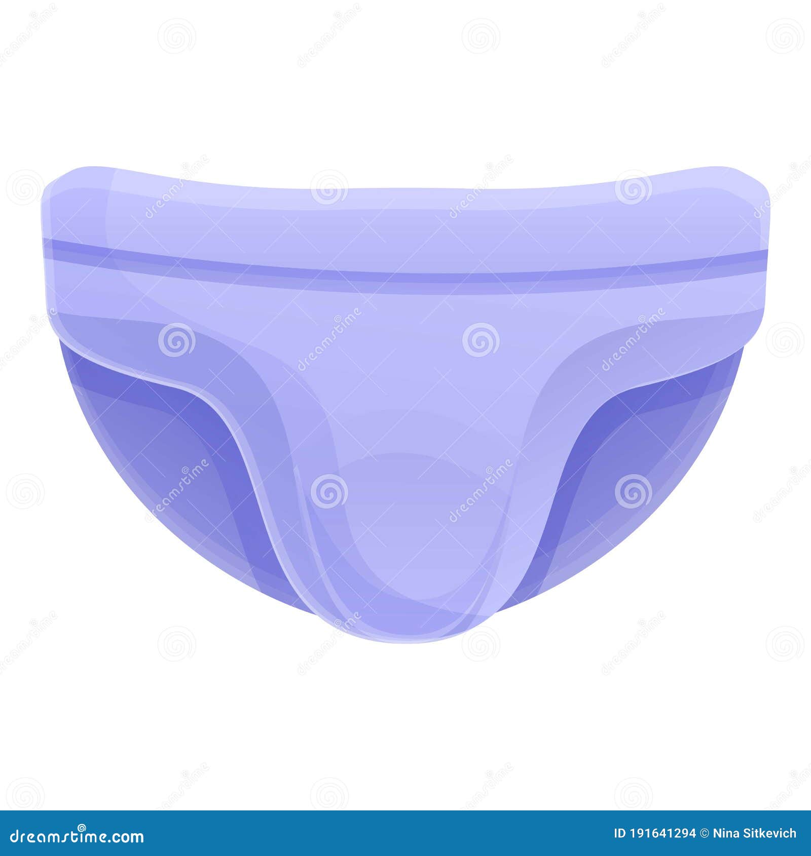 Cloth Diaper Vector Doodle Illustration Isolated On White ...