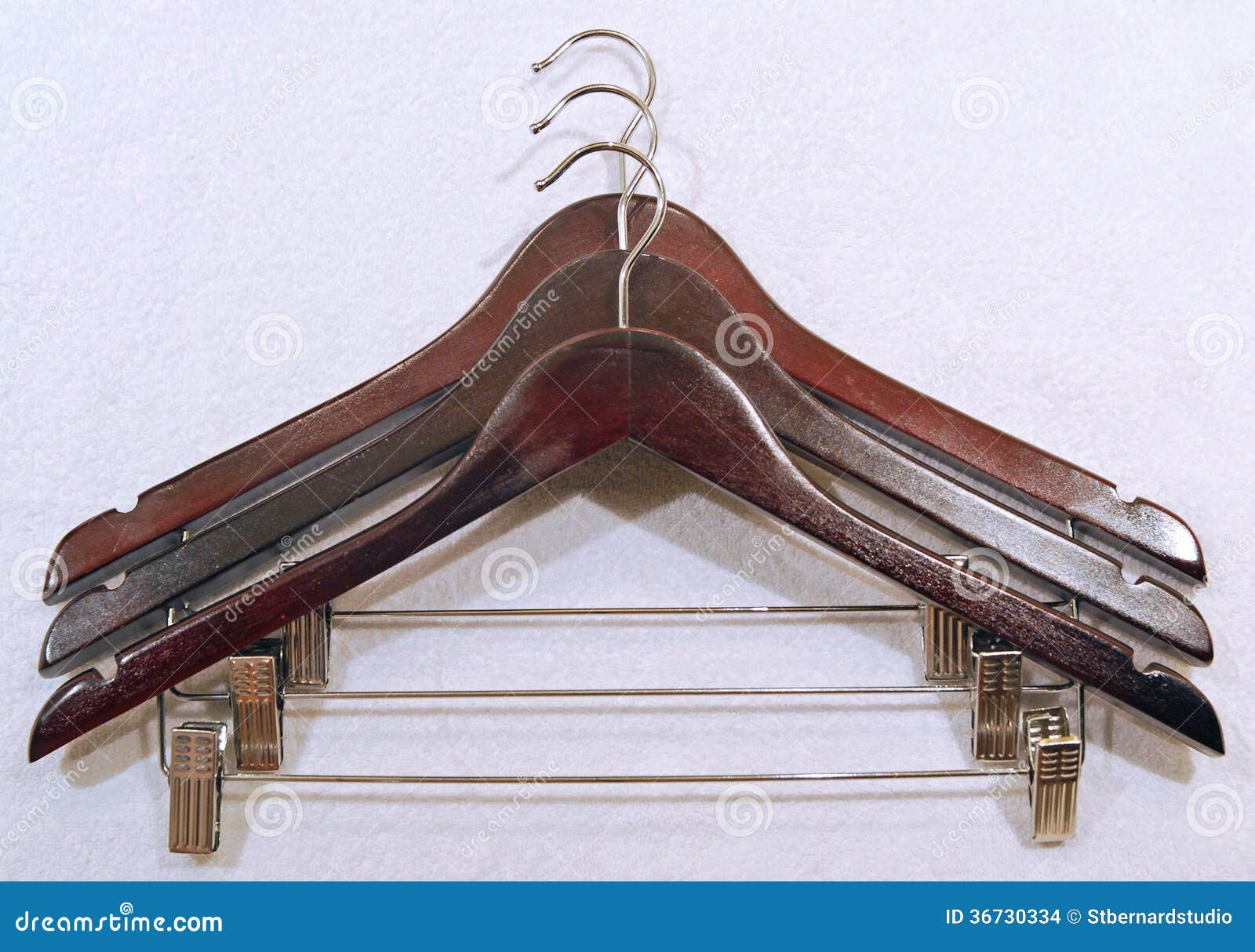 Cloth Drying Hanger with Metal Clipper Stock Photo - Image of cupboard ...