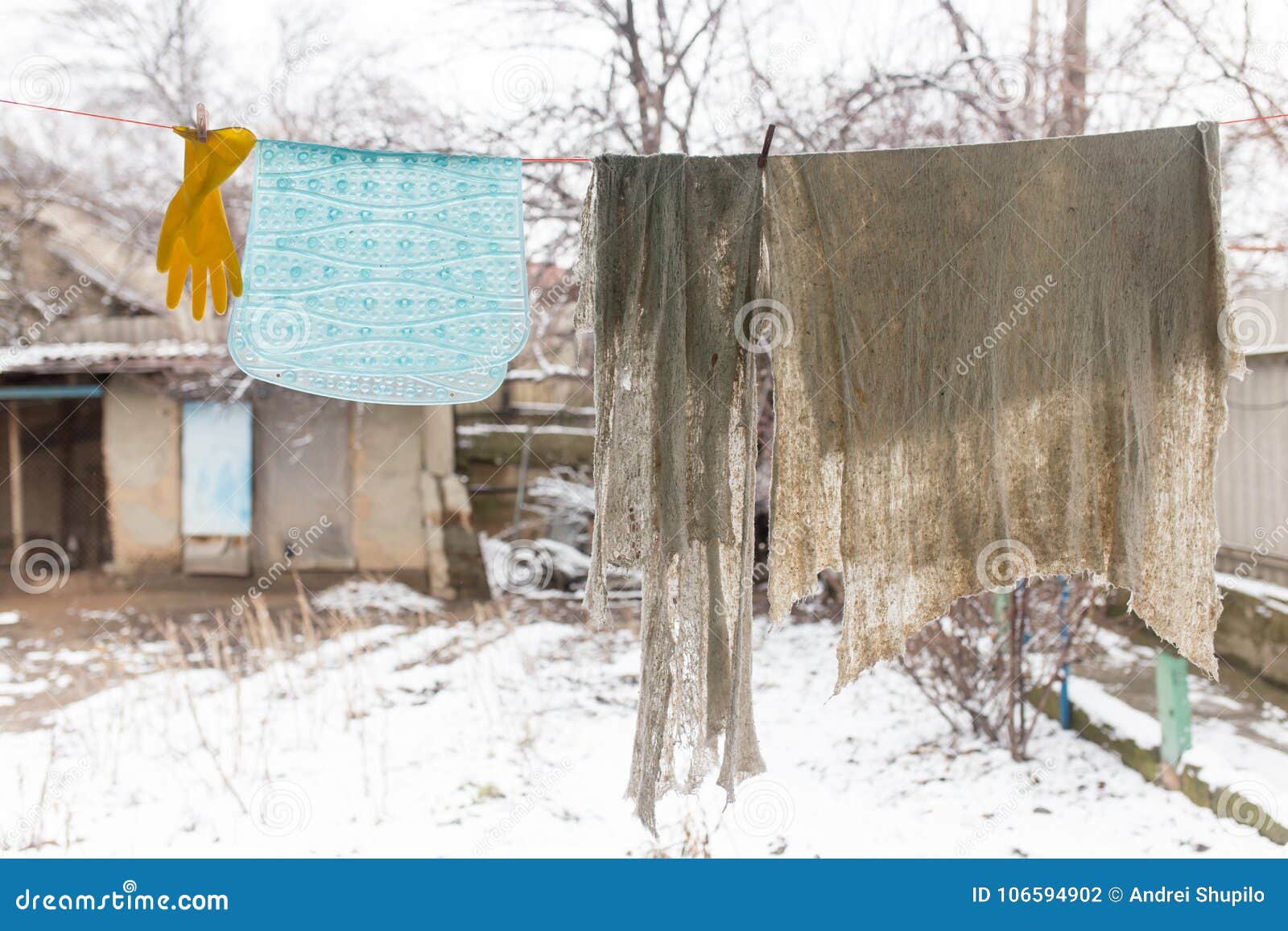 Cloth drying on rope stock photo. Image of hanging, clothes - 106594902