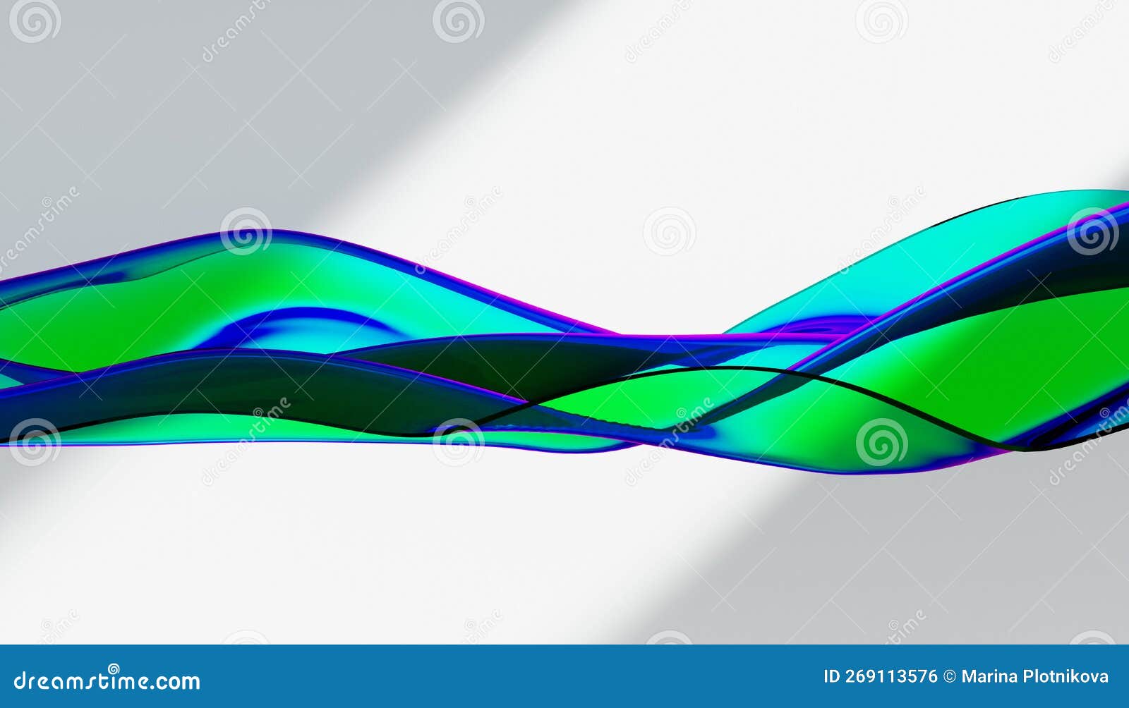 Cloth Fabric Gradient Waves Abstract Background. Iridescent Glass Wavy ...