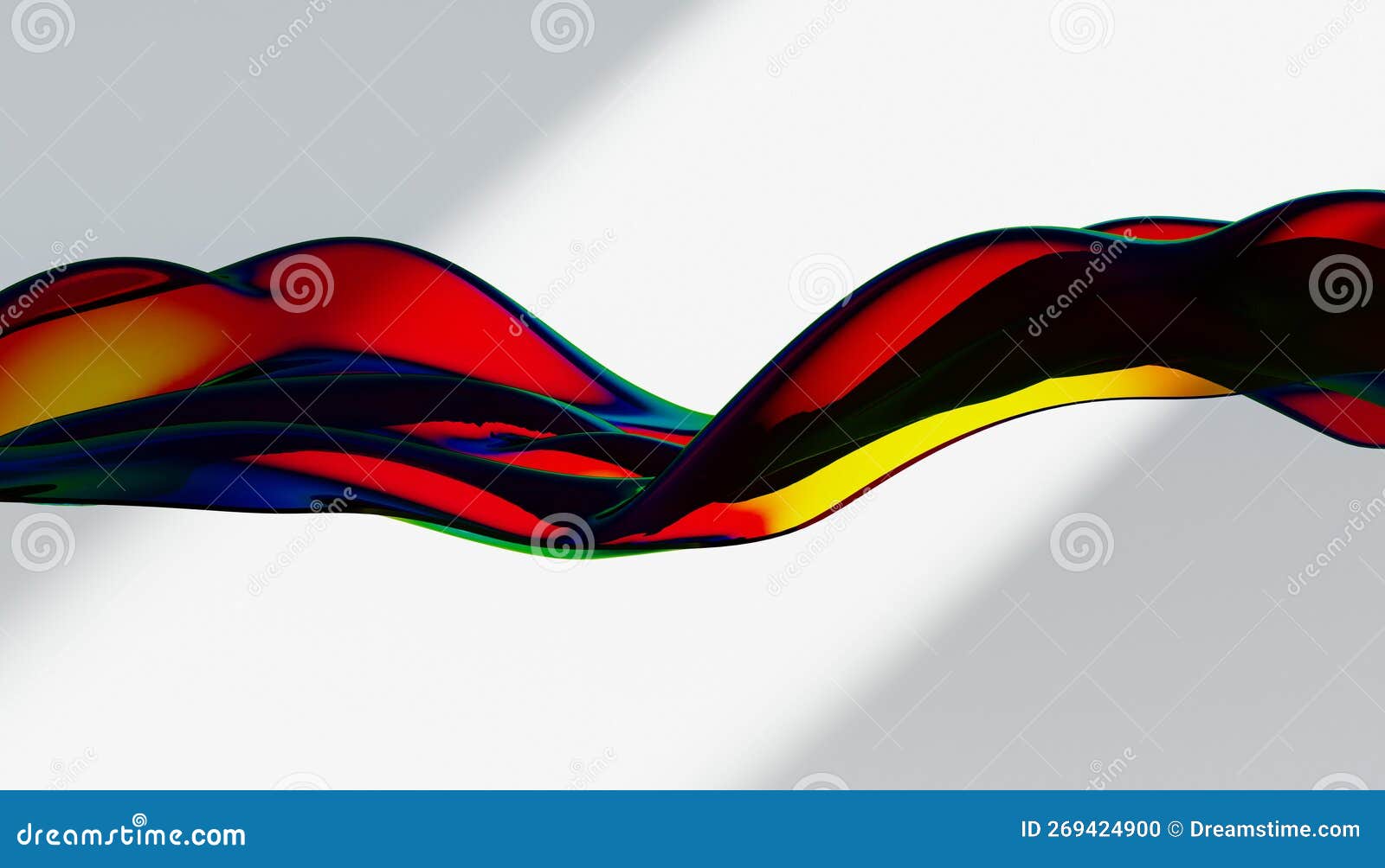 Cloth Fabric Gradient Waves Abstract Background. Iridescent Glass Wavy ...