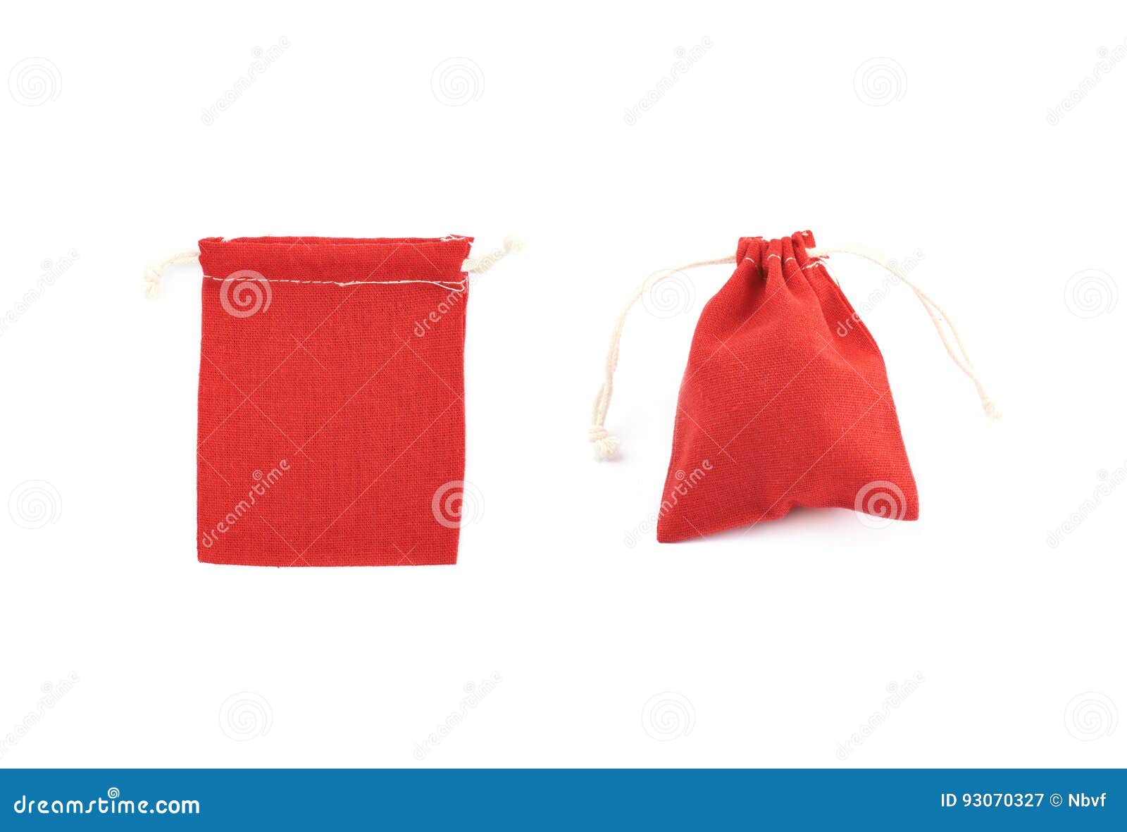 Cloth gift bag isolated stock image. Image of packet - 93070327