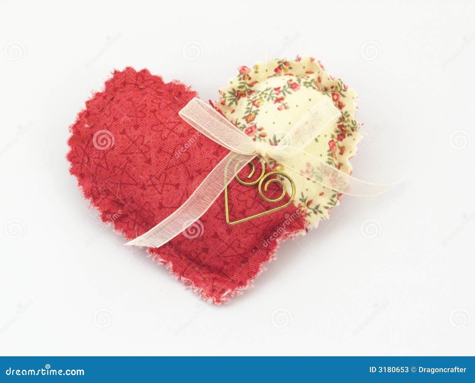 Cloth Heart stock image. Image of valentine, home, sweet - 3180653